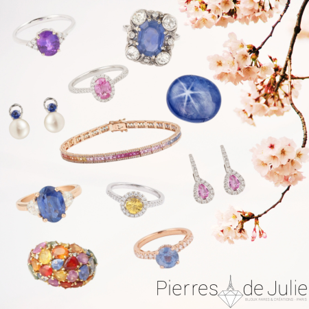 Bijoux en Saphirs - Les Pierres de Julie - Bijouterie Paris 15ème.