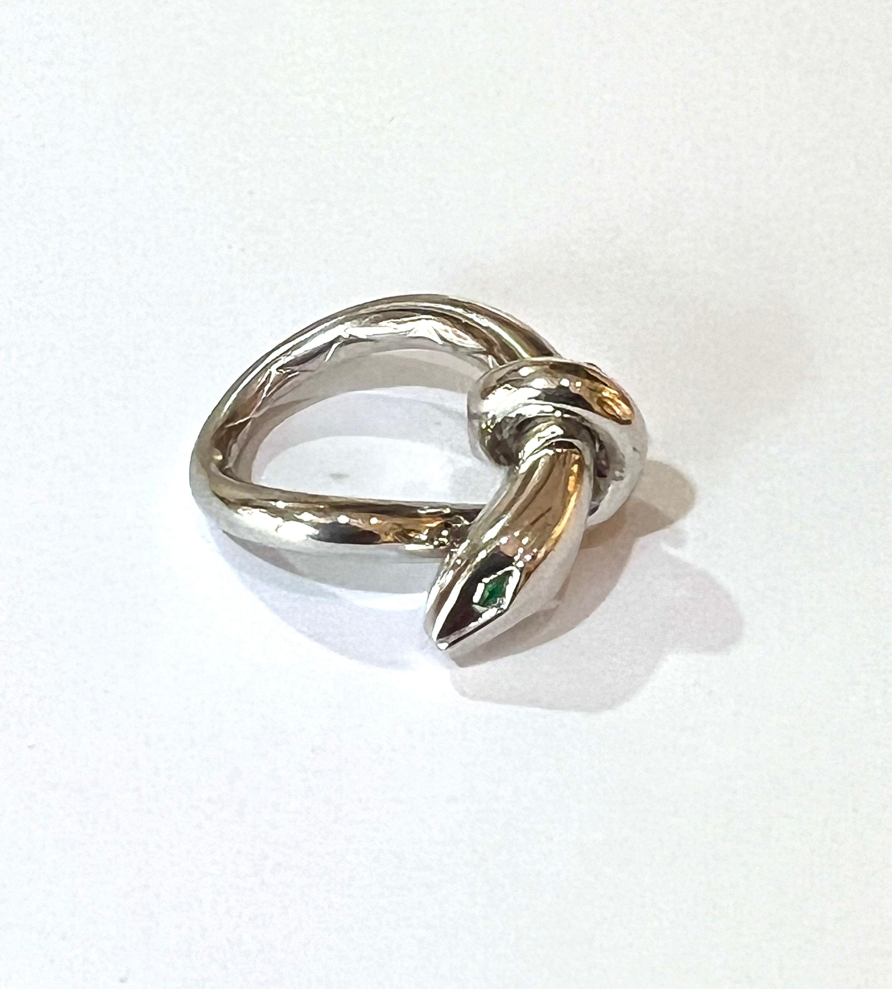 Antique Cocktail Rings - Boucheron Serpent Kaa Tsavorite Garnets White ...