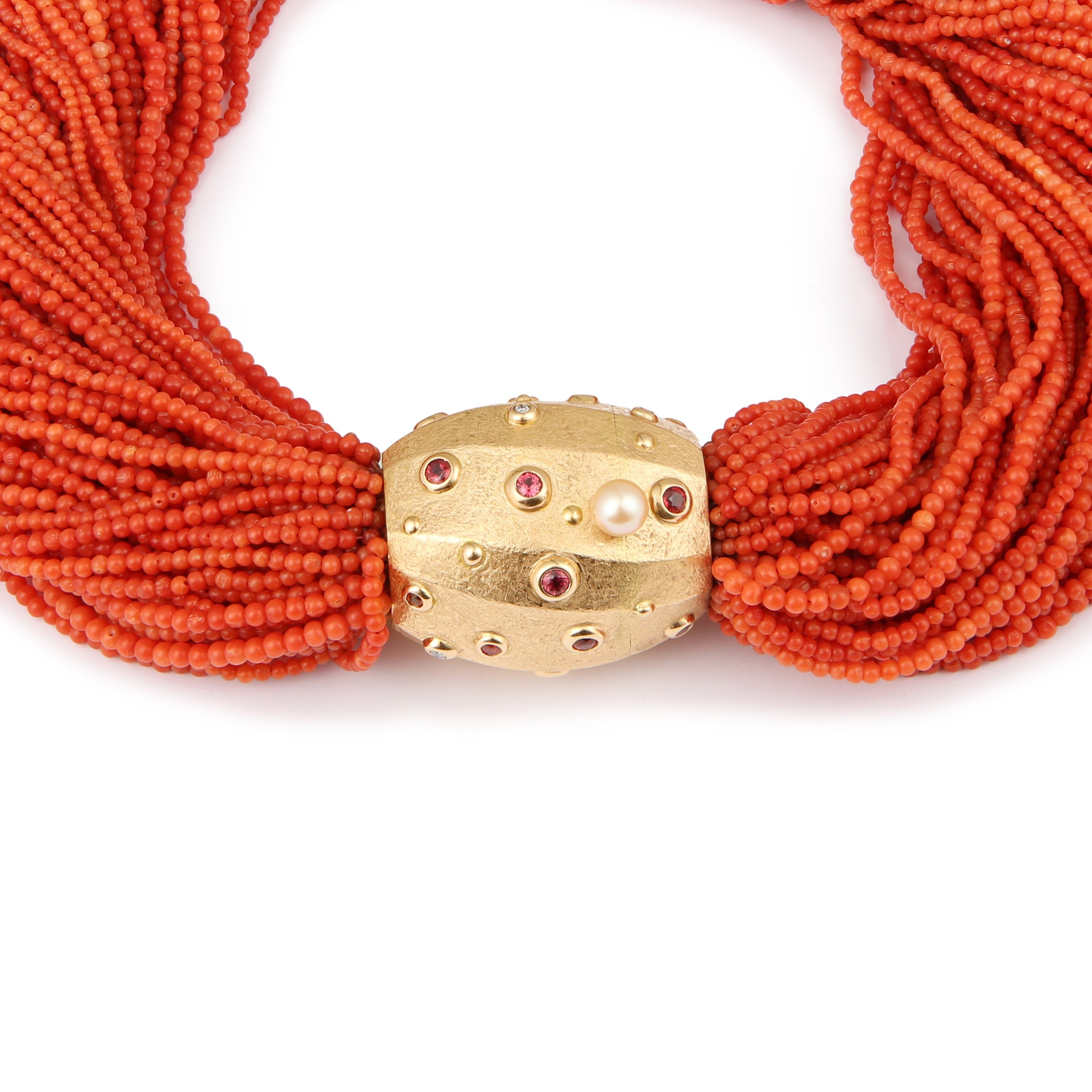 Collier Corail Torsadé Or Jaune 18 Carats – Les Pierres de Julie